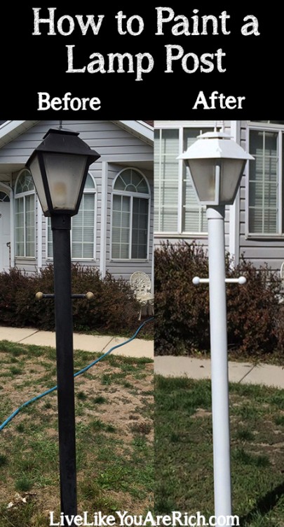 How to Spray Paint a Lamp Post
