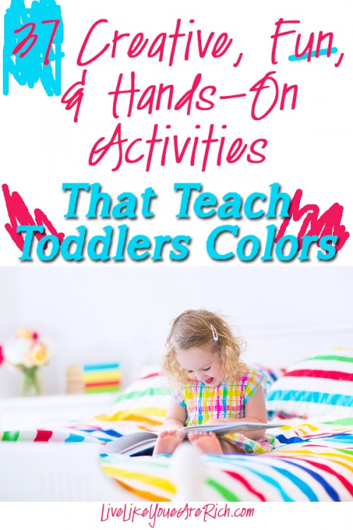 How to Teach a Toddler Their Colors (37 Different Creative Activities!)
