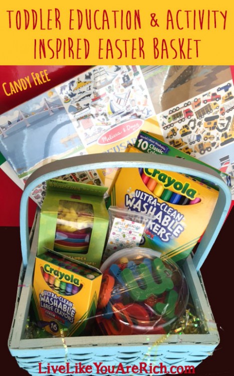 Toddler Education and Activity Inspired Easter Basket