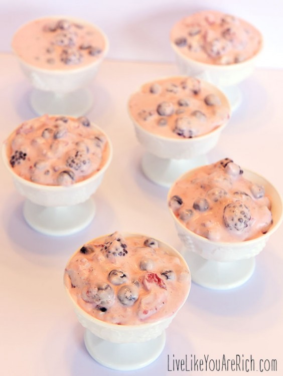 Berries and Cream Dessert