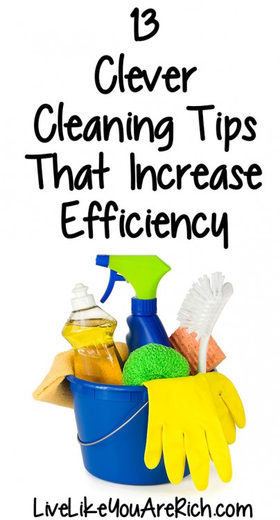 13 Clever Cleaning Tips That Increase Efficiency
