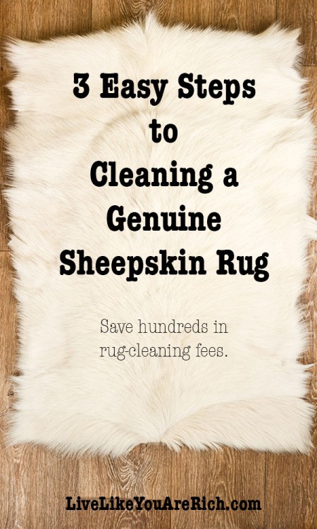 3 Easy Steps to Cleaning a Genuine Sheepskin Rug - Live Like You Are Rich