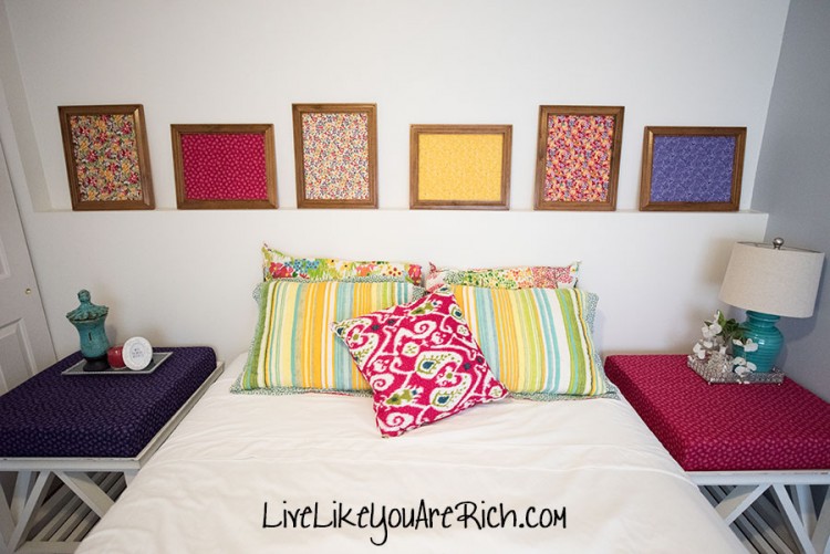 DIY Memory Foam Side Table Toppers - Live Like You Are Rich