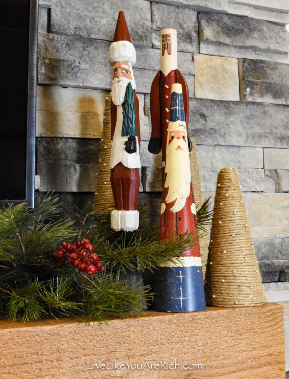DIY Jute Christmas Trees - Live Like You Are Rich