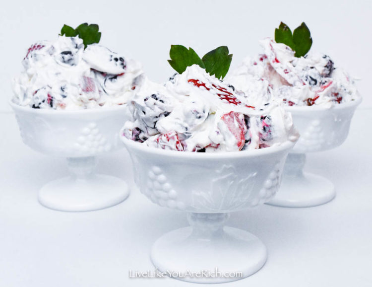 Amazingly Delicious Cream Cheese Berry Dessert - Live Like You Are Rich