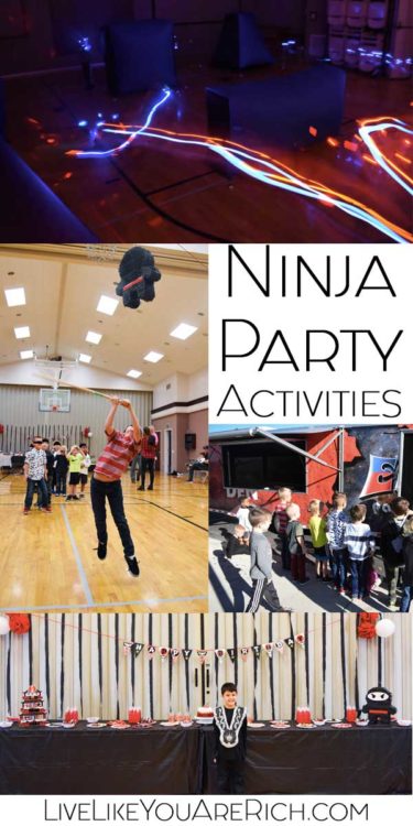 Ninja Party for Boys Themed Food - Live Like You Are Rich