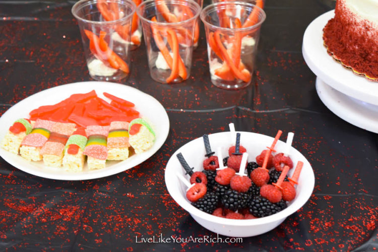 Ninja Party for Boys Themed Food - Live Like You Are Rich