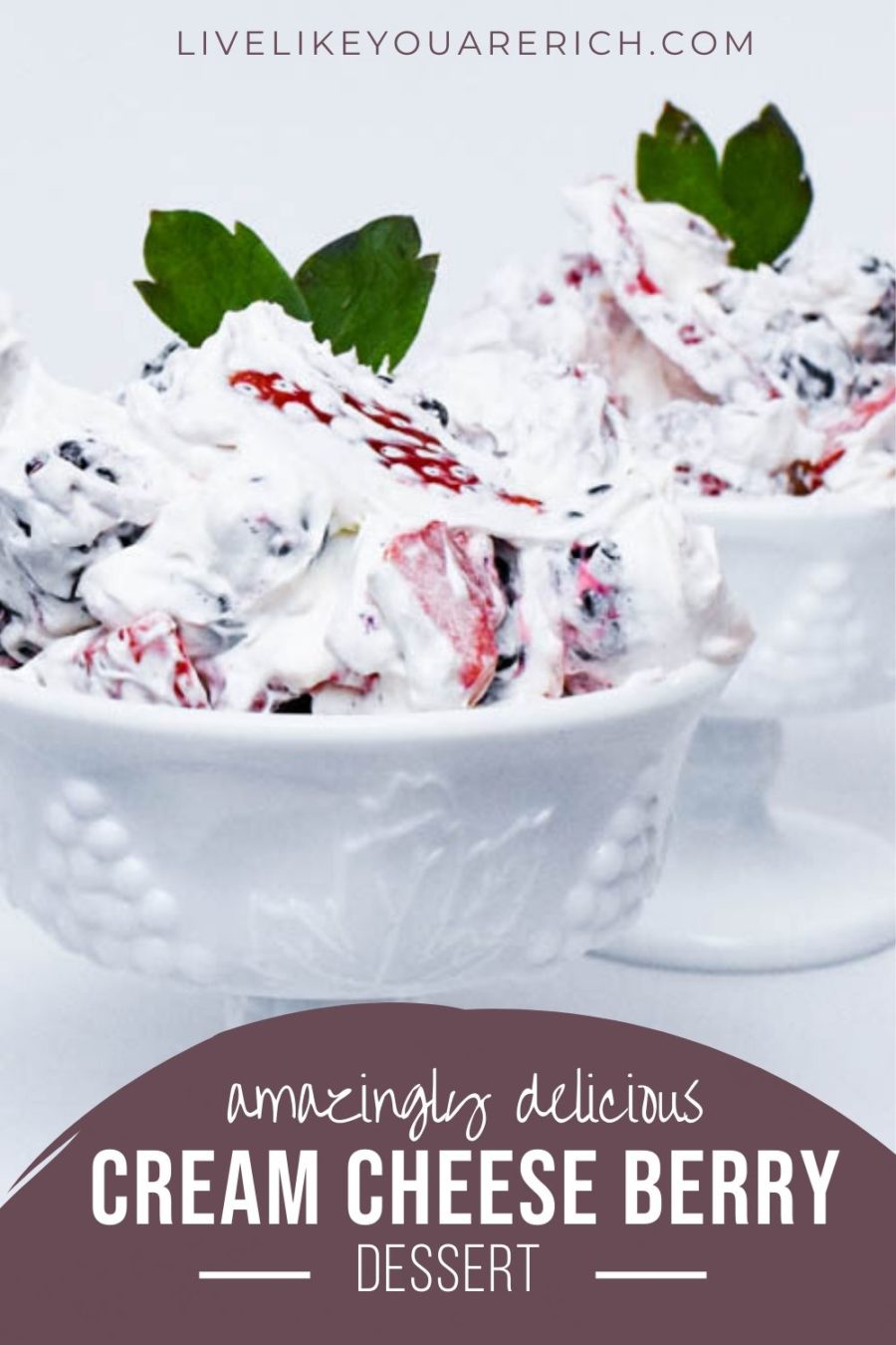Amazingly Delicious Cream Cheese Berry Dessert - Live Like You Are Rich