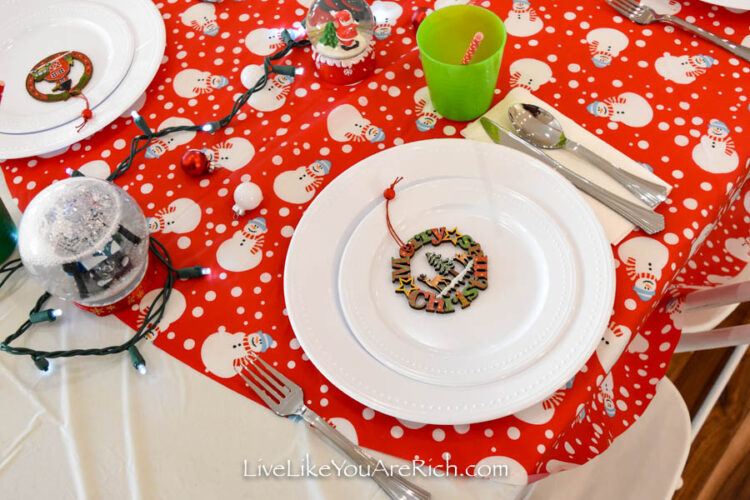 Christmas Tablescape for Kids - Live Like You Are Rich