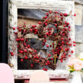 Berry Heart Wreath in a Vintage Frame - Live Like You Are Rich