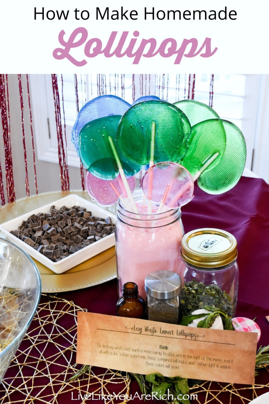 How to Make Lollipops - Live Like You Are Rich