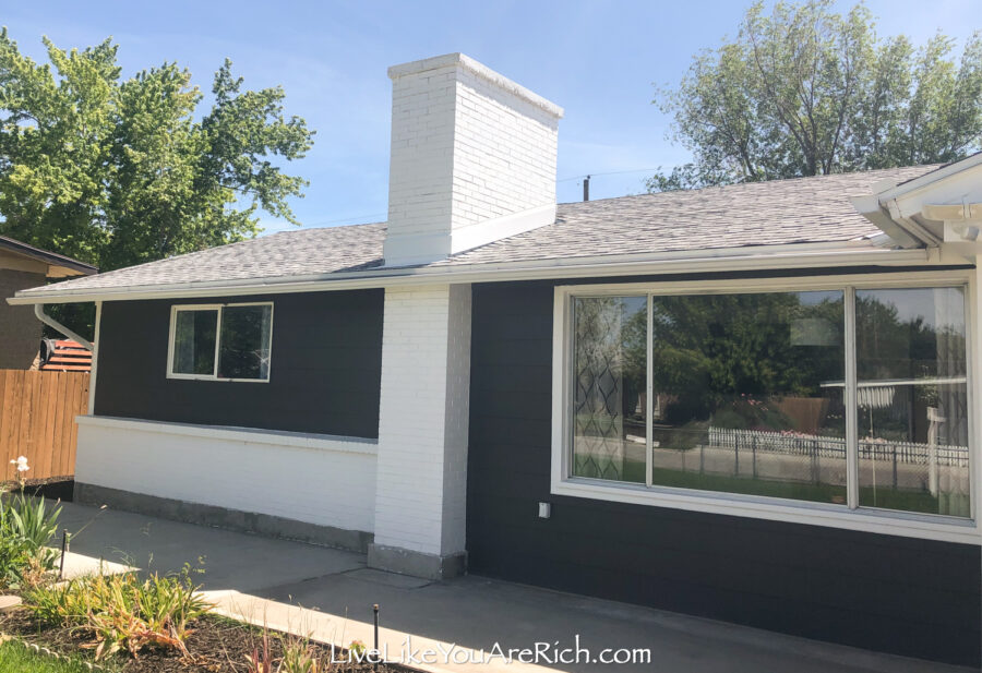 Front Exterior of Home 2 Before and After - Live Like You Are Rich