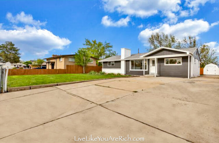 Front Exterior of Home 2 Before and After - Live Like You Are Rich