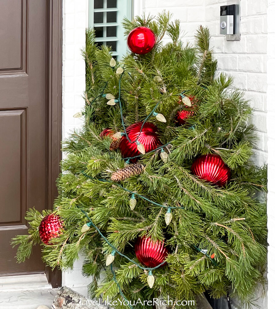Classic Christmas Front Porch Decor - Live Like You Are Rich
