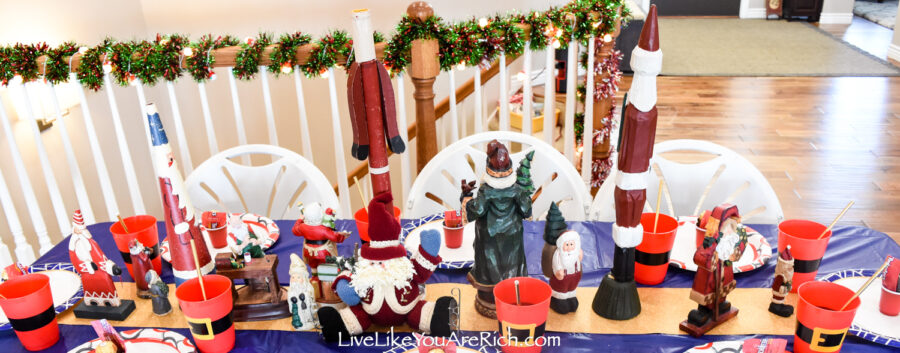 Kids Santa-Themed Christmas Tablescape - Live Like You Are Rich