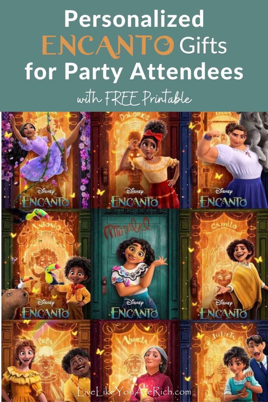 Encanto Personalized Gifts for Party Attendees—Free Printable - Live ...