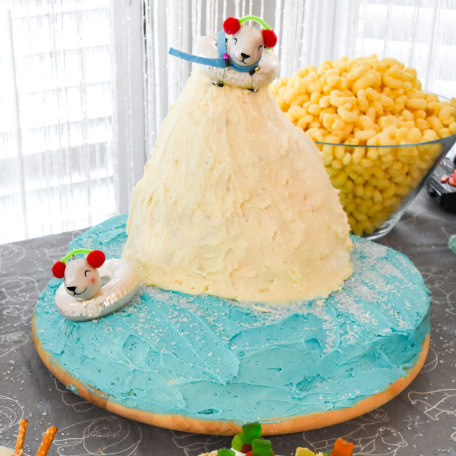 Polar Bear Iceberg Birthday Cake - Live Like You Are Rich