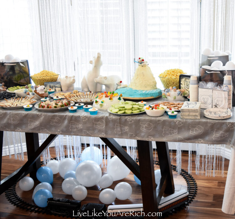 Polar Bear Iceberg Birthday Cake - Live Like You Are Rich