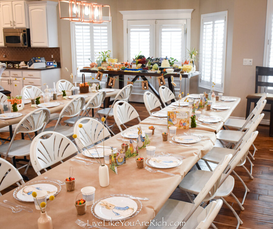 Peter Rabbit Kids' Tablescape - Live Like You Are Rich