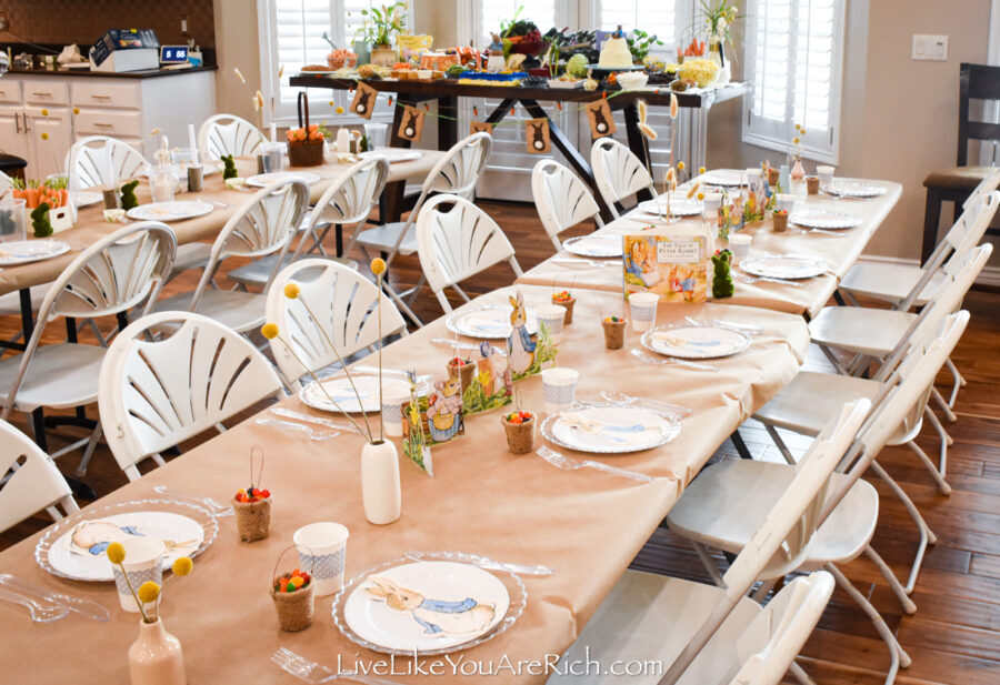 Peter Rabbit Kids' Tablescape - Live Like You Are Rich