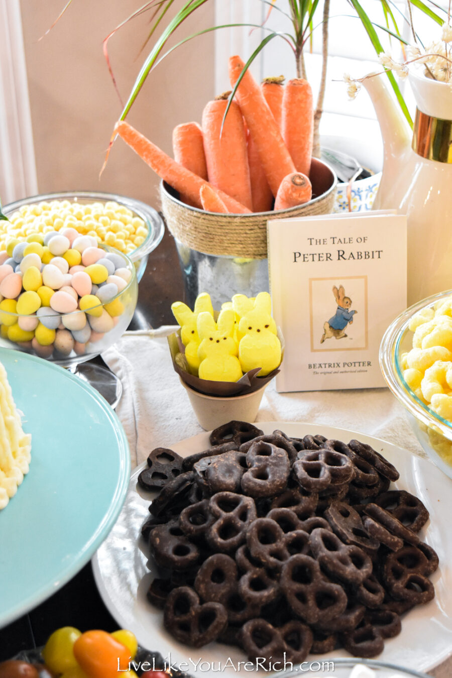 Food and Decor for a Peter Rabbit Party - Live Like You Are Rich