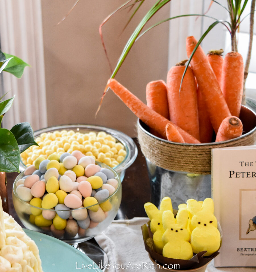 Food and Decor for a Peter Rabbit Party - Live Like You Are Rich