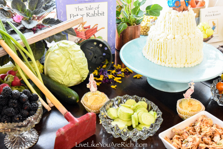 Food and Decor for a Peter Rabbit Party - Live Like You Are Rich