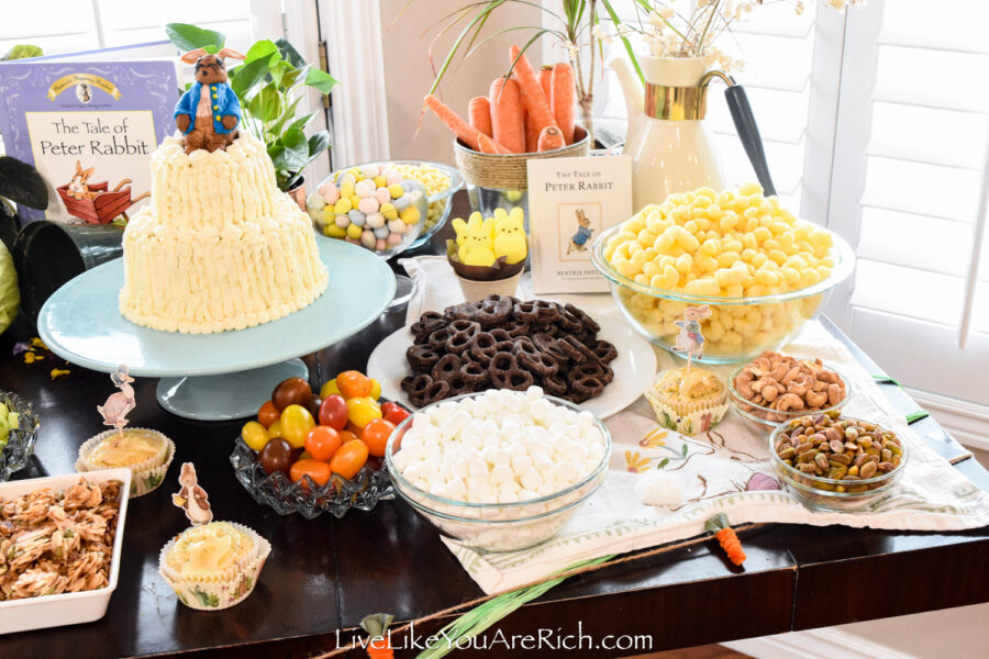 Food and Decor for a Peter Rabbit Party - Live Like You Are Rich