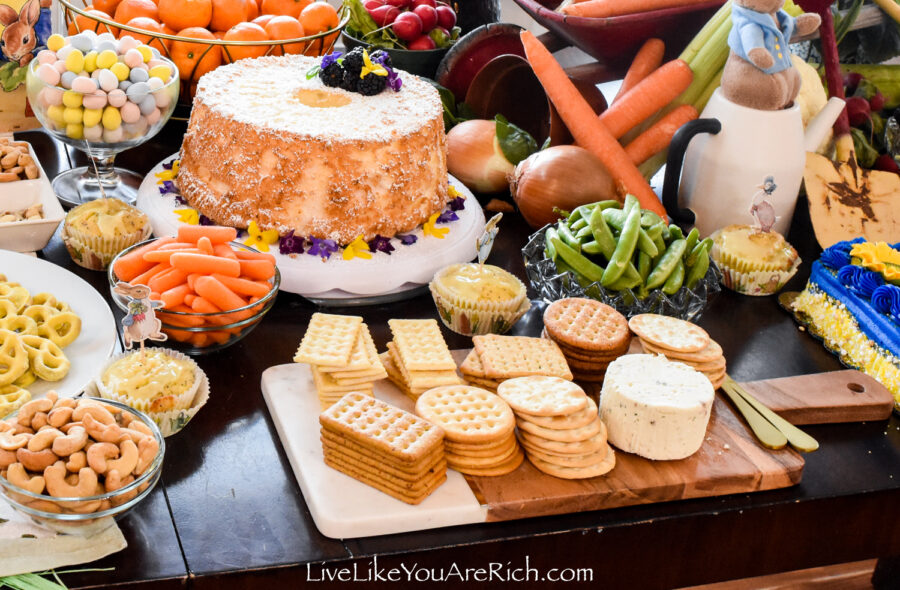 Food and Decor for a Peter Rabbit Party - Live Like You Are Rich
