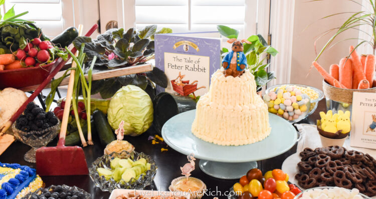 Food and Decor for a Peter Rabbit Party - Live Like You Are Rich