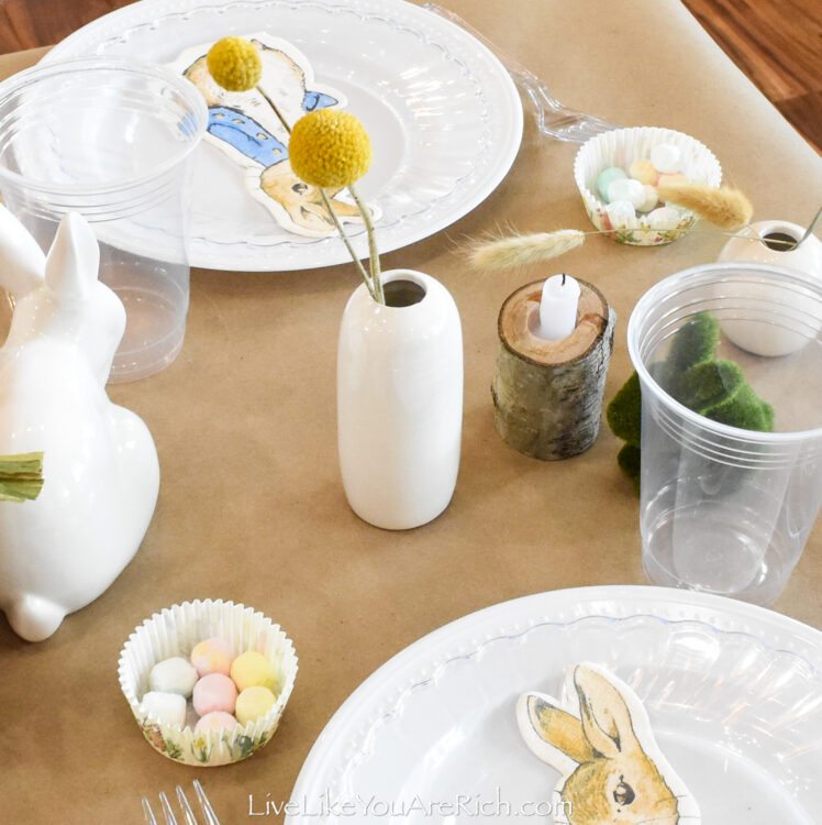 Peter Rabbit Adults' Tablescape - Live Like You Are Rich