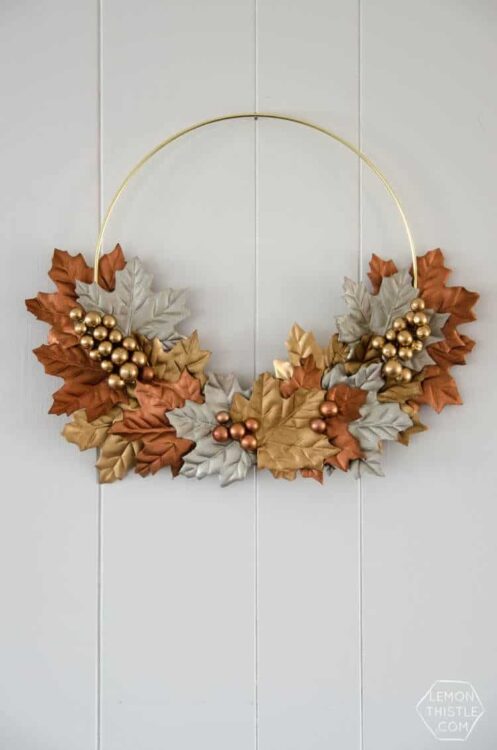 21 Simple Fall Wreaths - Live Like You Are Rich