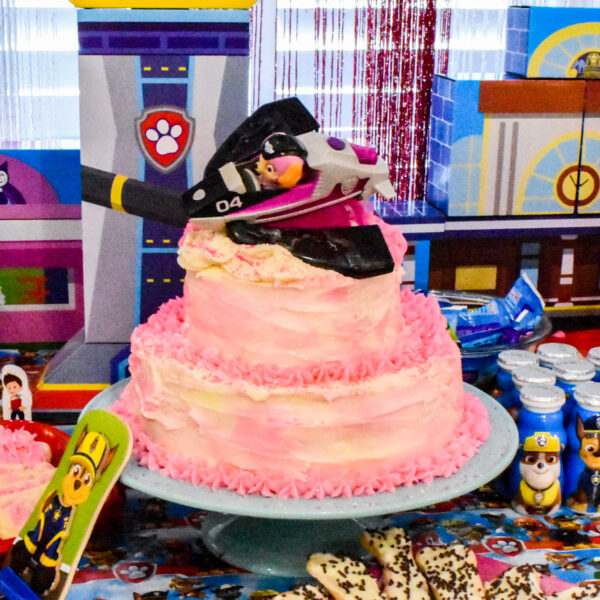 Paw Patrol Sky Cotton Candy Explosion Birthday Cake (Homemade) - Live ...