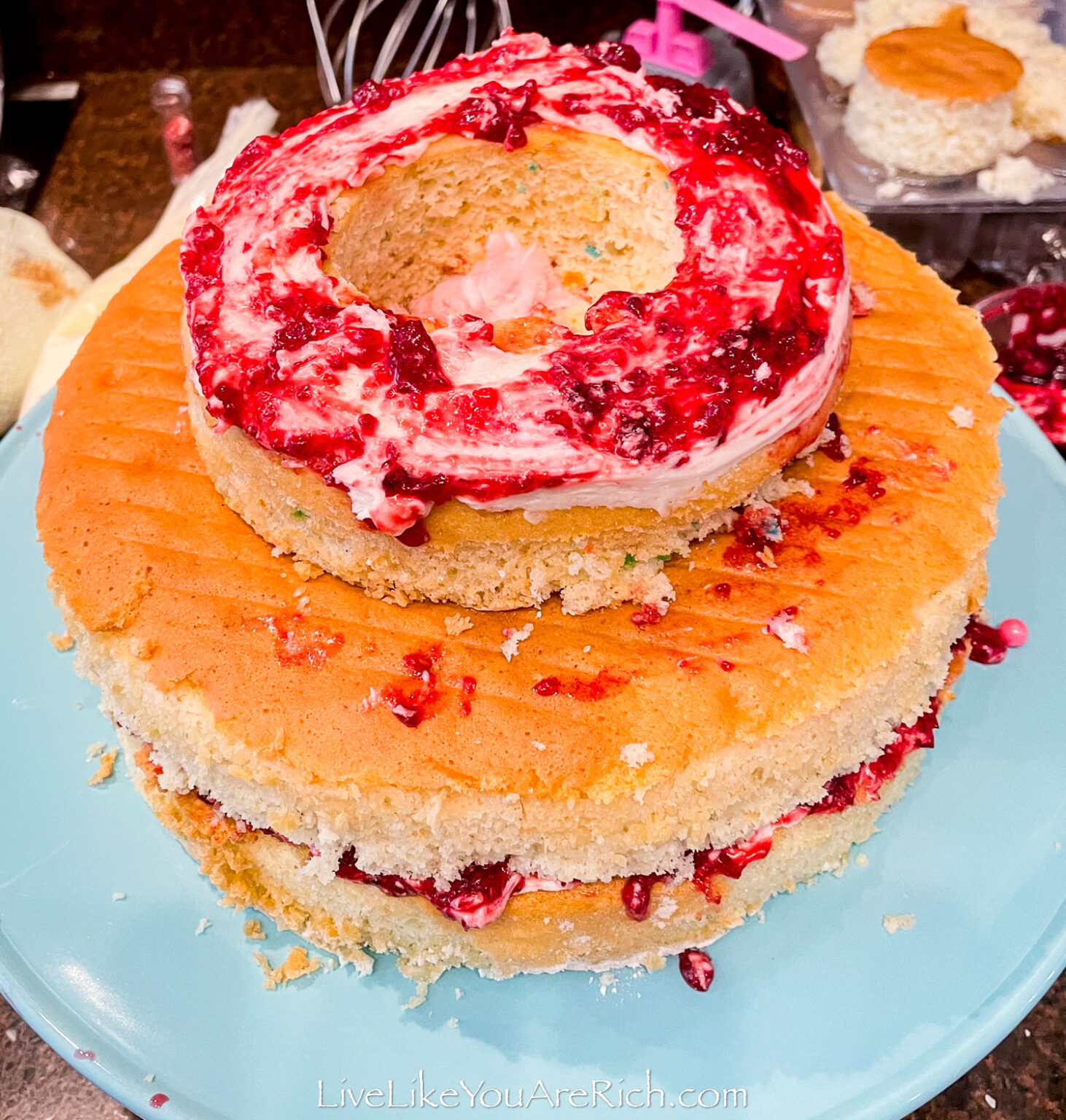 Paw Patrol Sky Cotton Candy Explosion Birthday Cake (Homemade) - Live ...