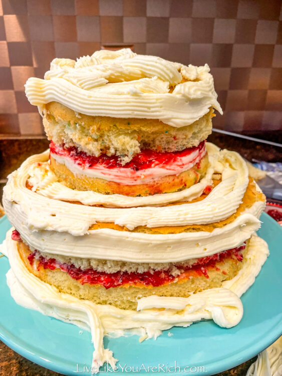 Paw Patrol Sky Cotton Candy Explosion Cake-7 - Live Like You Are Rich