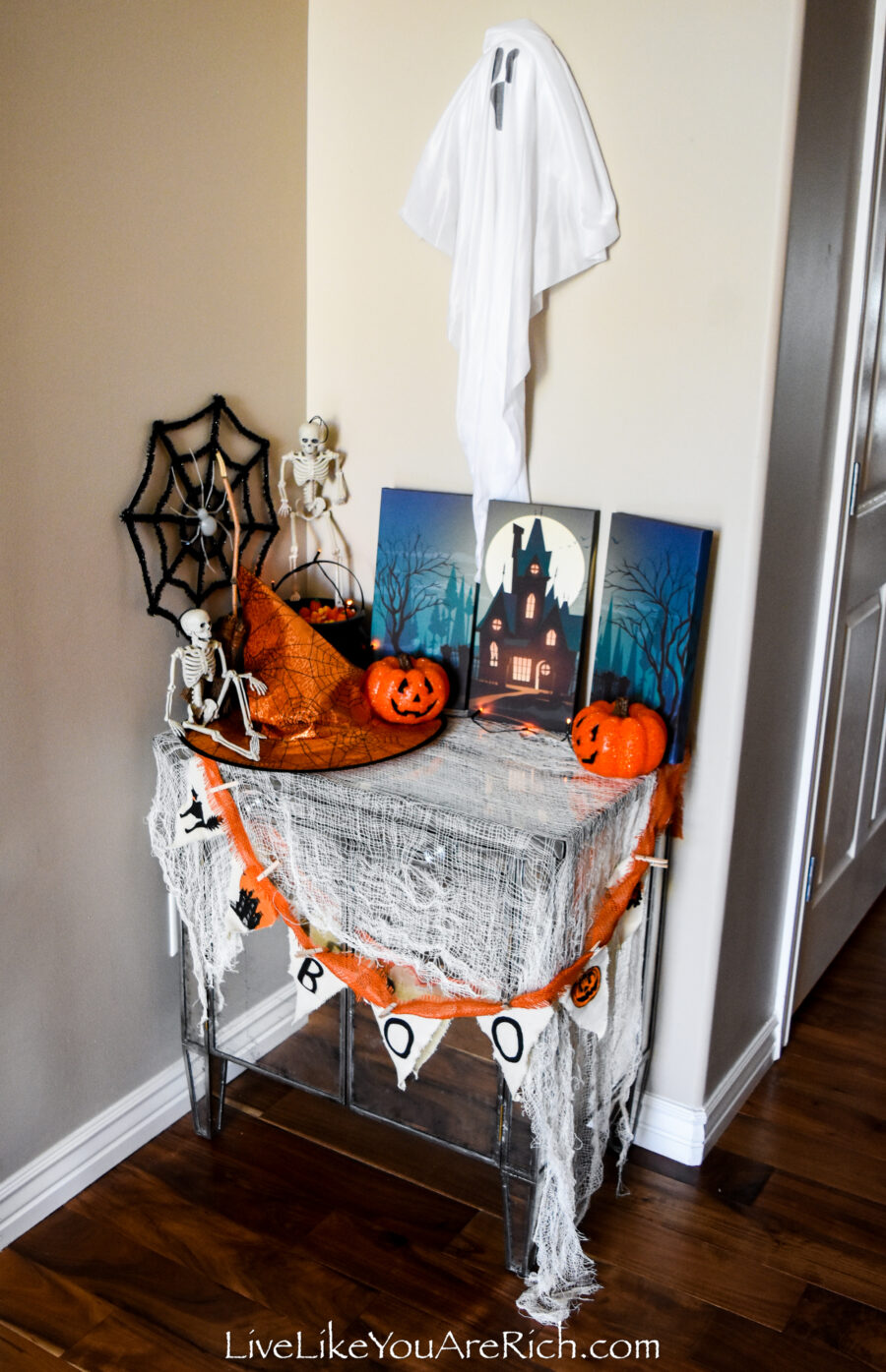 Halloween Entry Table - Live Like You Are Rich