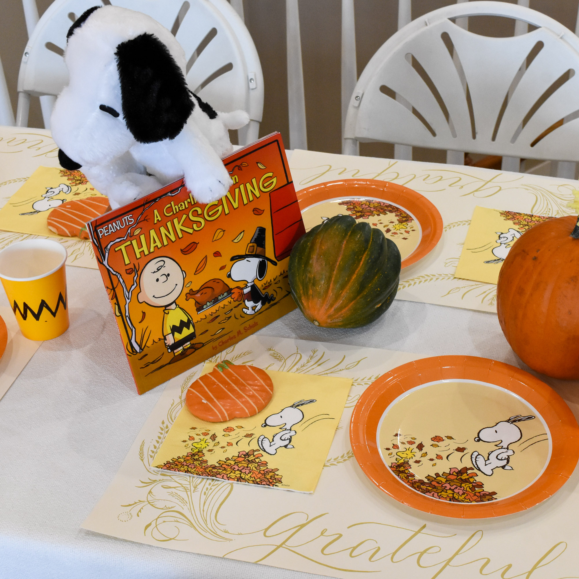 Peanuts Charlie Brown Thanksgiving Kids Tablescape-17 - Live Like You ...