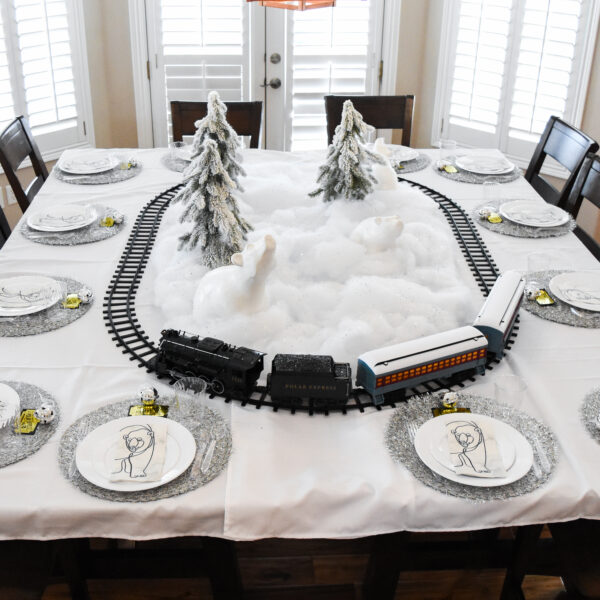 Polar Express Kids' Tablescape - Live Like You Are Rich