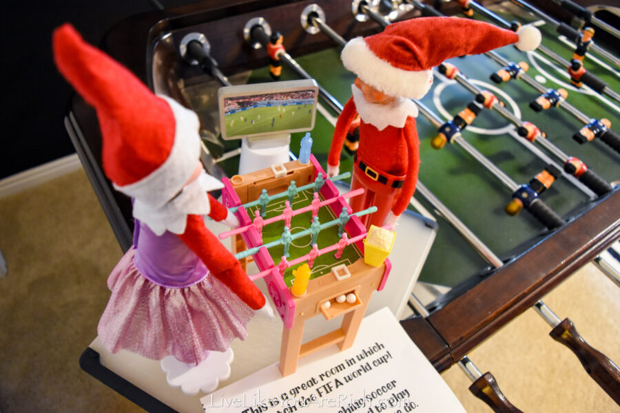 Elf on the Shelf: Soccer and Foosball Fans - Live Like You Are Rich