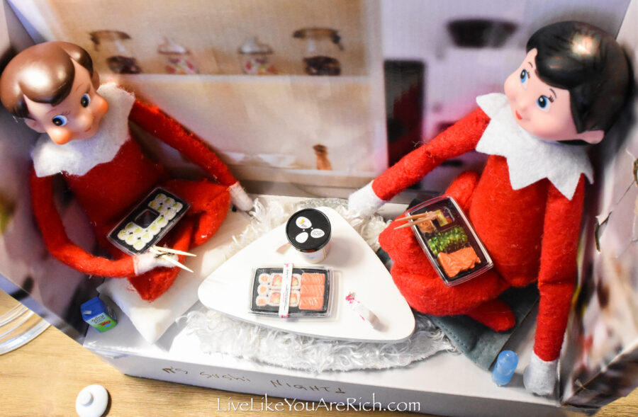 Elf on the Shelf: Sushi Night - Live Like You Are Rich