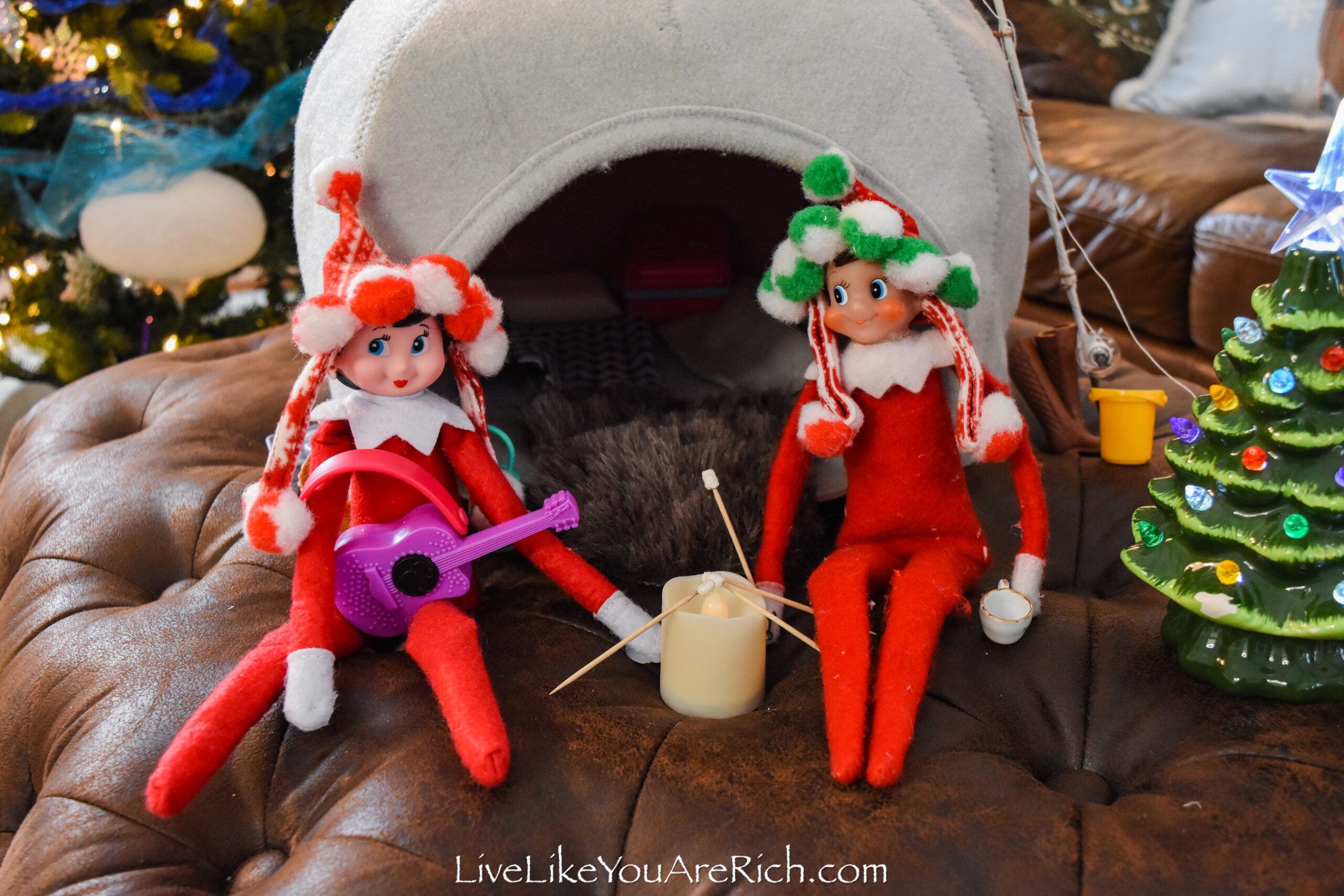 Elf on the Shelf_ Yurt Camping-3 - Live Like You Are Rich