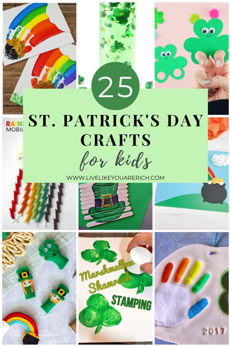 25 Inexpensive and Easy St. Patrick’s Day Crafts for Kids - Live Like ...