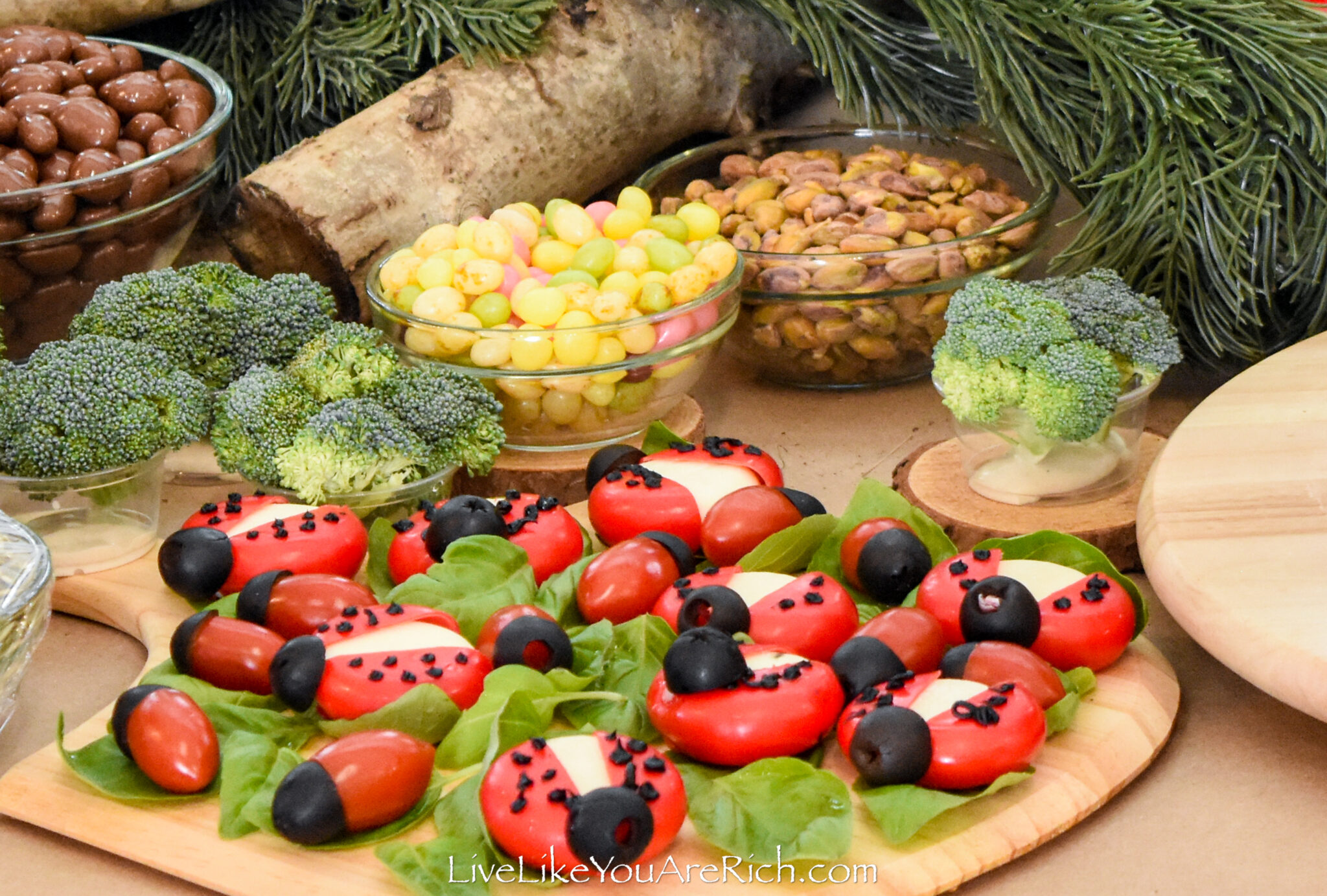 Edible Ladybugs for a Woodland Party - Live Like You Are Rich