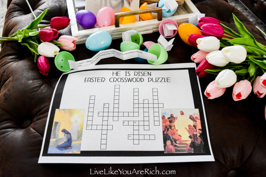 Free Christ-Centered Easter Crossword Puzzle—Optional Egg Hunt - Live ...