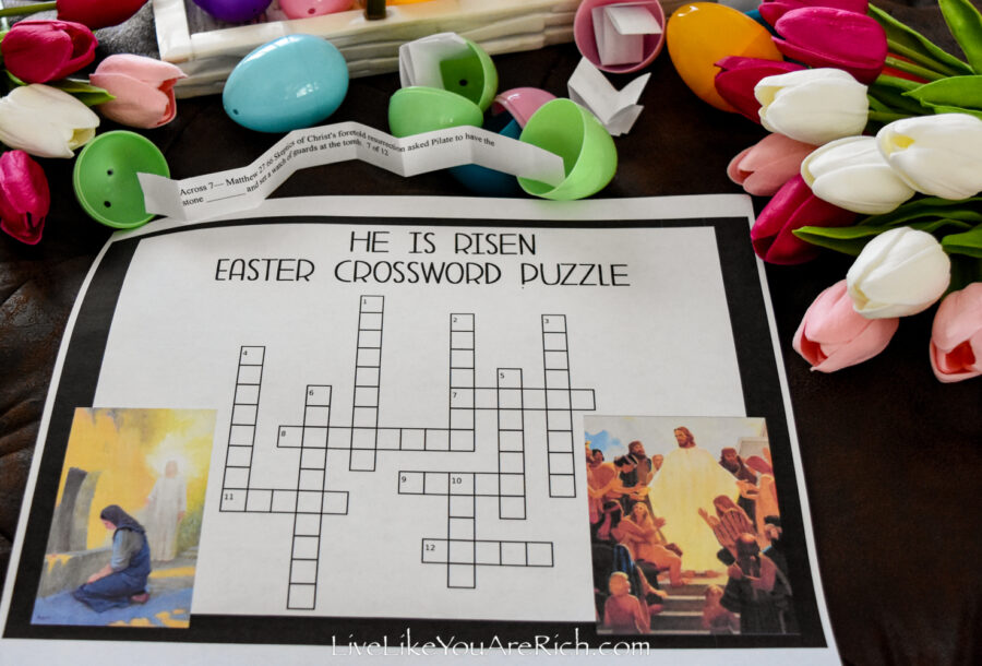 Free Christ-Centered Easter Crossword Puzzle—Optional Egg Hunt - Live ...