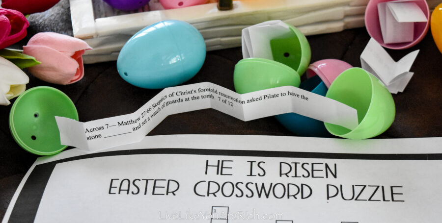 Free Christ-Centered Easter Crossword Puzzle—Optional Egg Hunt - Live ...