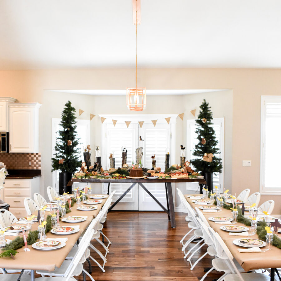 Adults Woodland Party Tablescape - Live Like You Are Rich