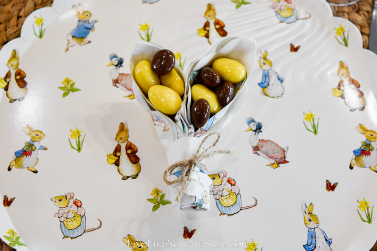Peter Rabbit Spring Tablescape - Live Like You Are Rich