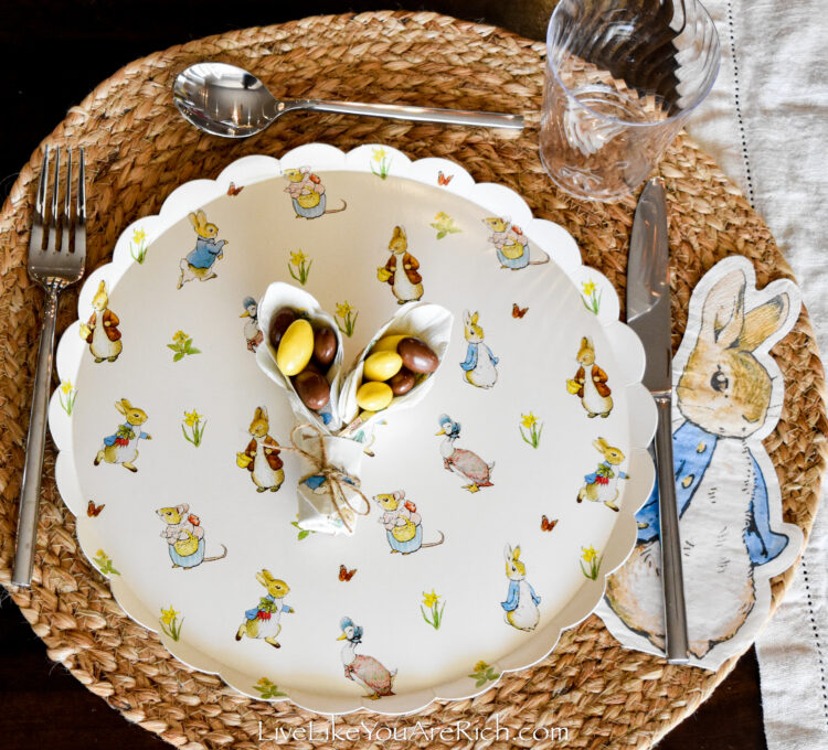 Peter Rabbit Easter Tablescape-3 - Live Like You Are Rich