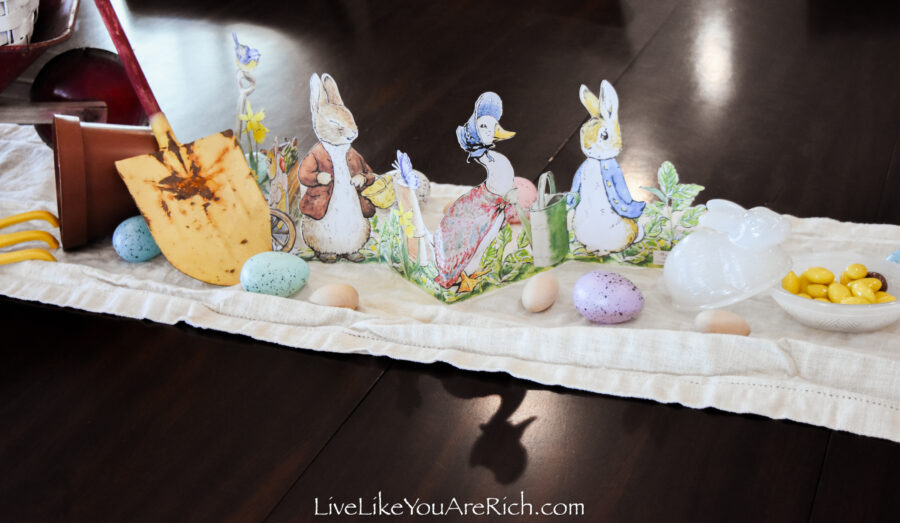 Peter Rabbit Spring Tablescape - Live Like You Are Rich